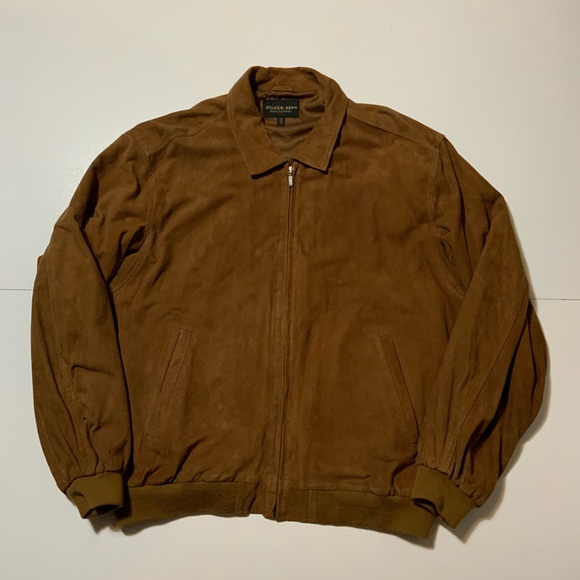 Jackets & Coats | Vintage Golden Bear Sportswear Suede Leather Cognac ...